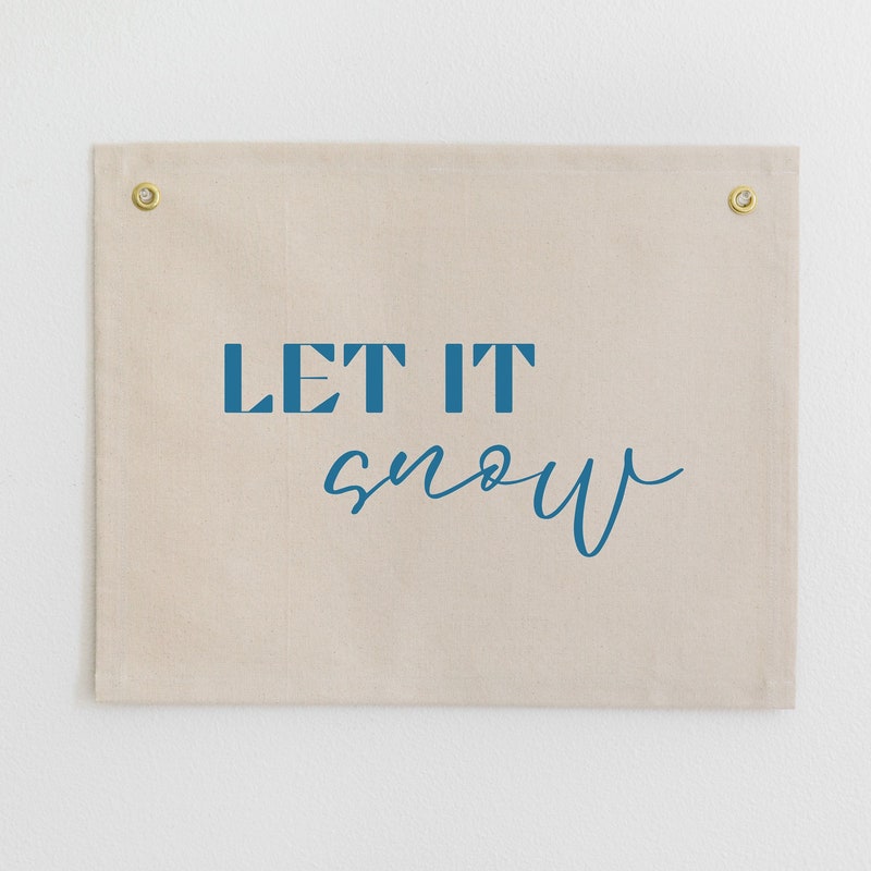 Let It Snow Banner - Etsy