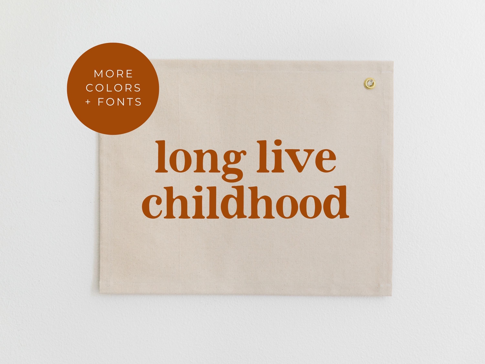 Long Live Childhood Nursery Banner, Playroom Canvas Banner, Nursery ...