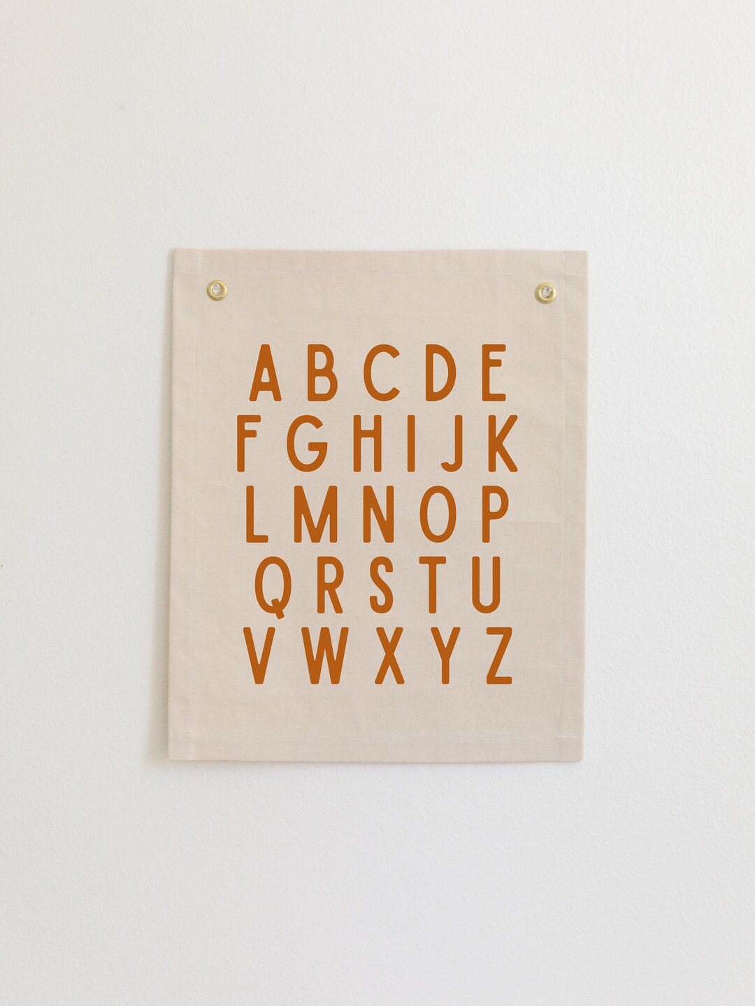 Alphabet Nursery Canvas Banner, Boho Nursery Banner, Kids Homeschool ...