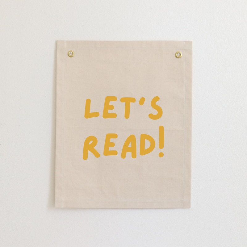 Lets Read Sign - Etsy