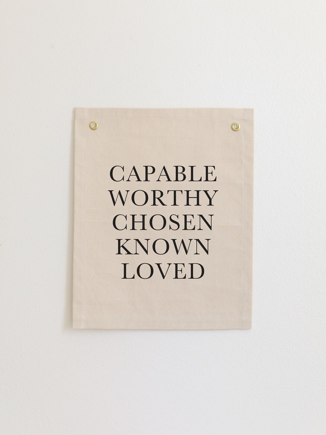 Capable Worthy Chosen Christian Banner, Christian Affirmations Sign for ...