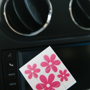 Flower Mirror Decal, Car Mirror Decal, Flower Decal, Mirror Sticker ...