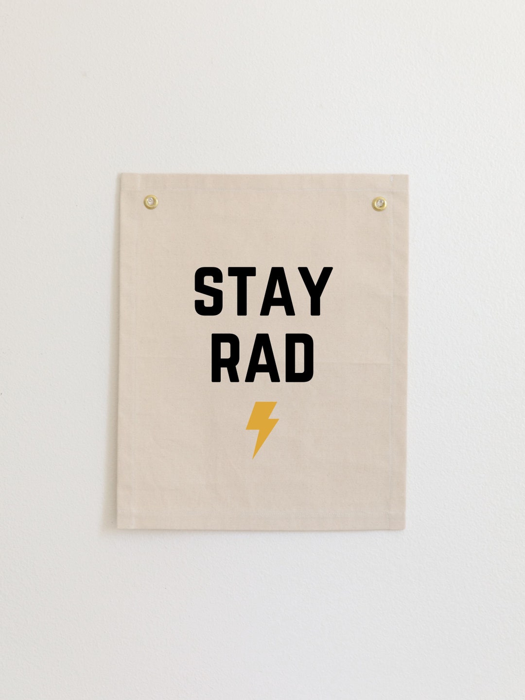Stay Rad Wall Banner, Little Rad Dude Wall Flag, Boy Nursery Canvas ...