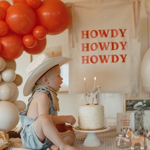 Howdy Howdy Howdy Canvas Banner, Howdy Wall Art, Western Wall Decor ...