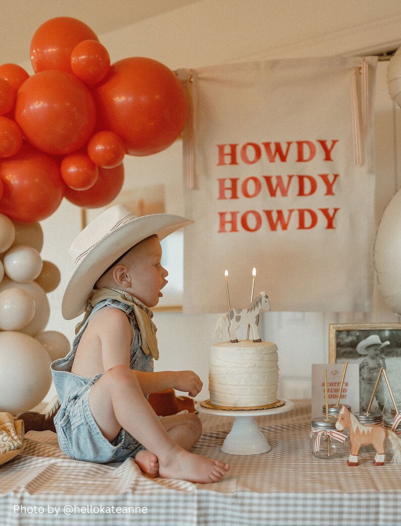 Howdy Howdy Howdy Canvas Banner, Howdy Wall Art, Cowboy Wall Flag ...