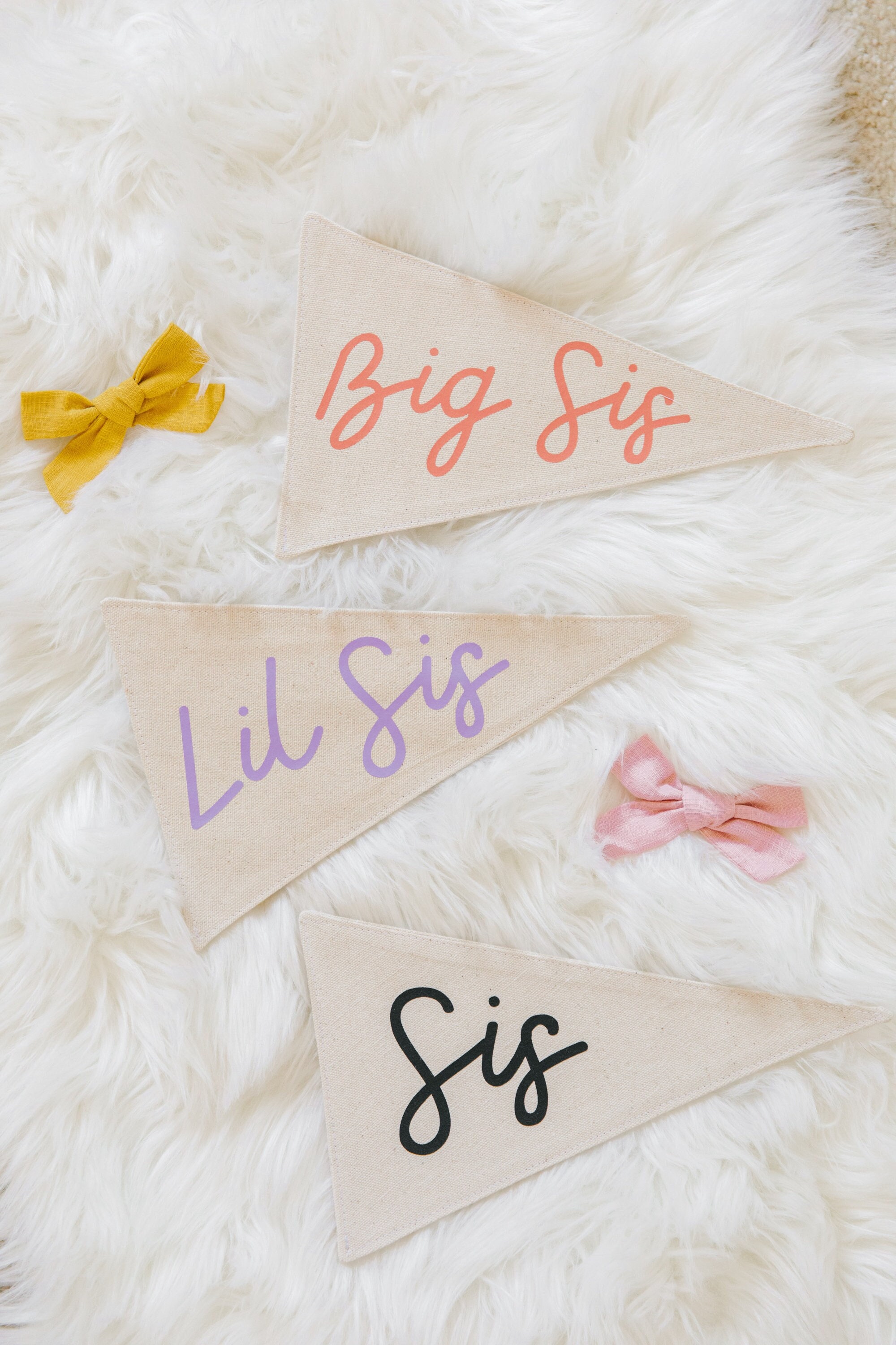 Sis Pennant Banner, Gender Reveal Sign, Big Sis Pregnancy Reveal, Big ...