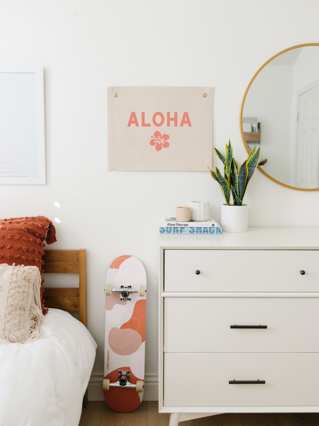 Aloha Wall Flag, Aloha Sign, Hawaiian Wall Decor, Tropical Nursery ...