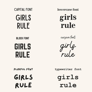 Girls Rule Canvas Banner, Girl Nursery Wall Hanging, Neutral Girl ...