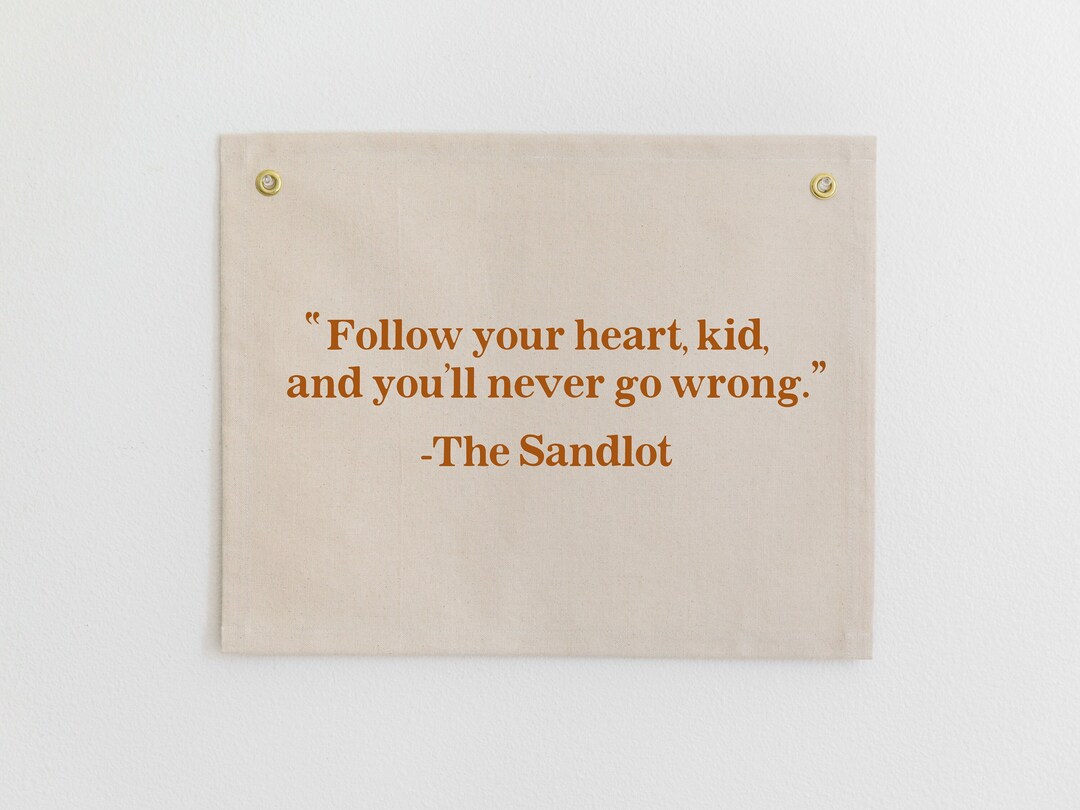 The Sandlot Quote Canvas Banner, Boy Nursery Canvas Banner, Nursery ...