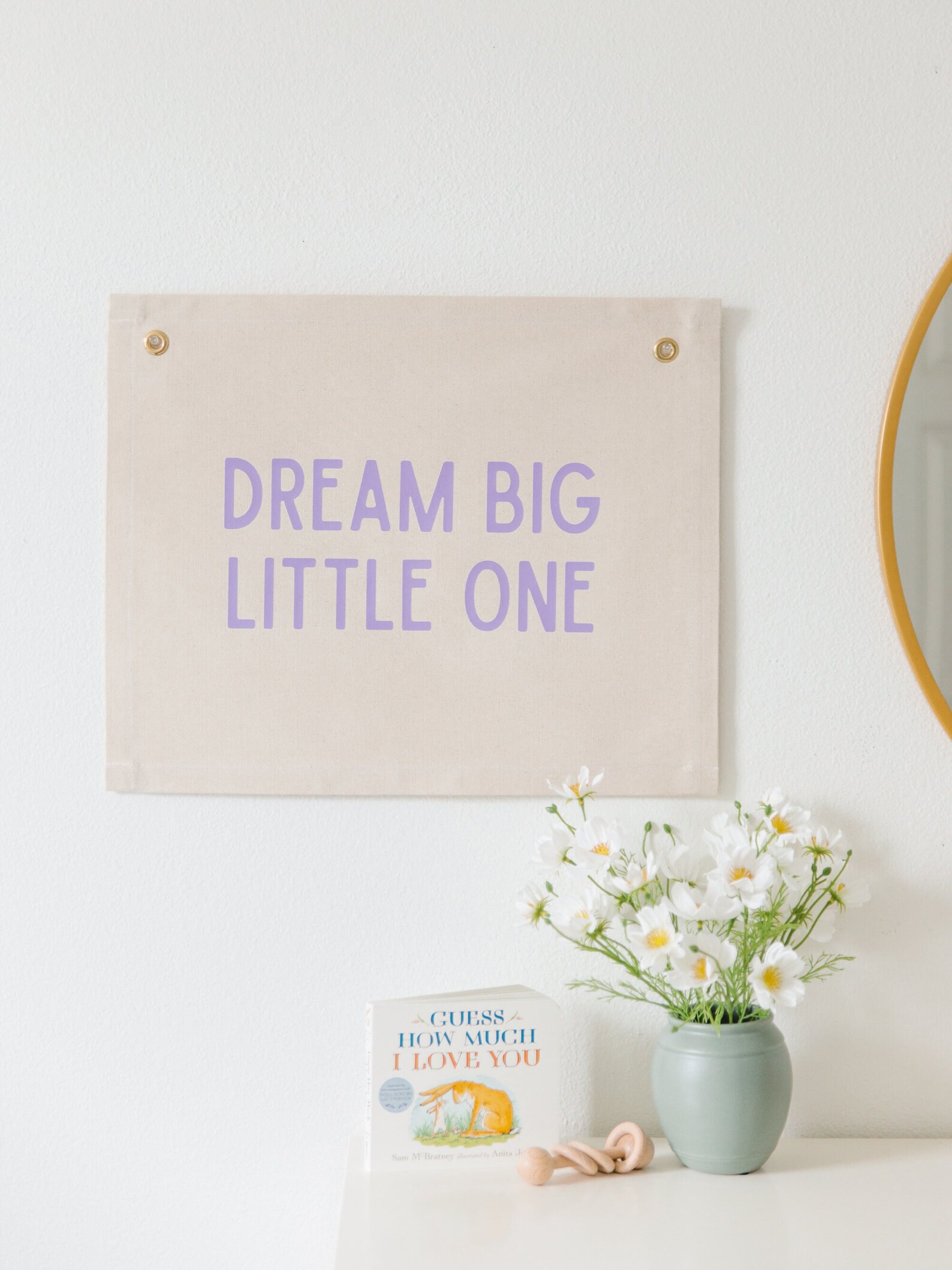 Dream Big Little One Canvas Banner Dream Big Nursery Decor - Etsy