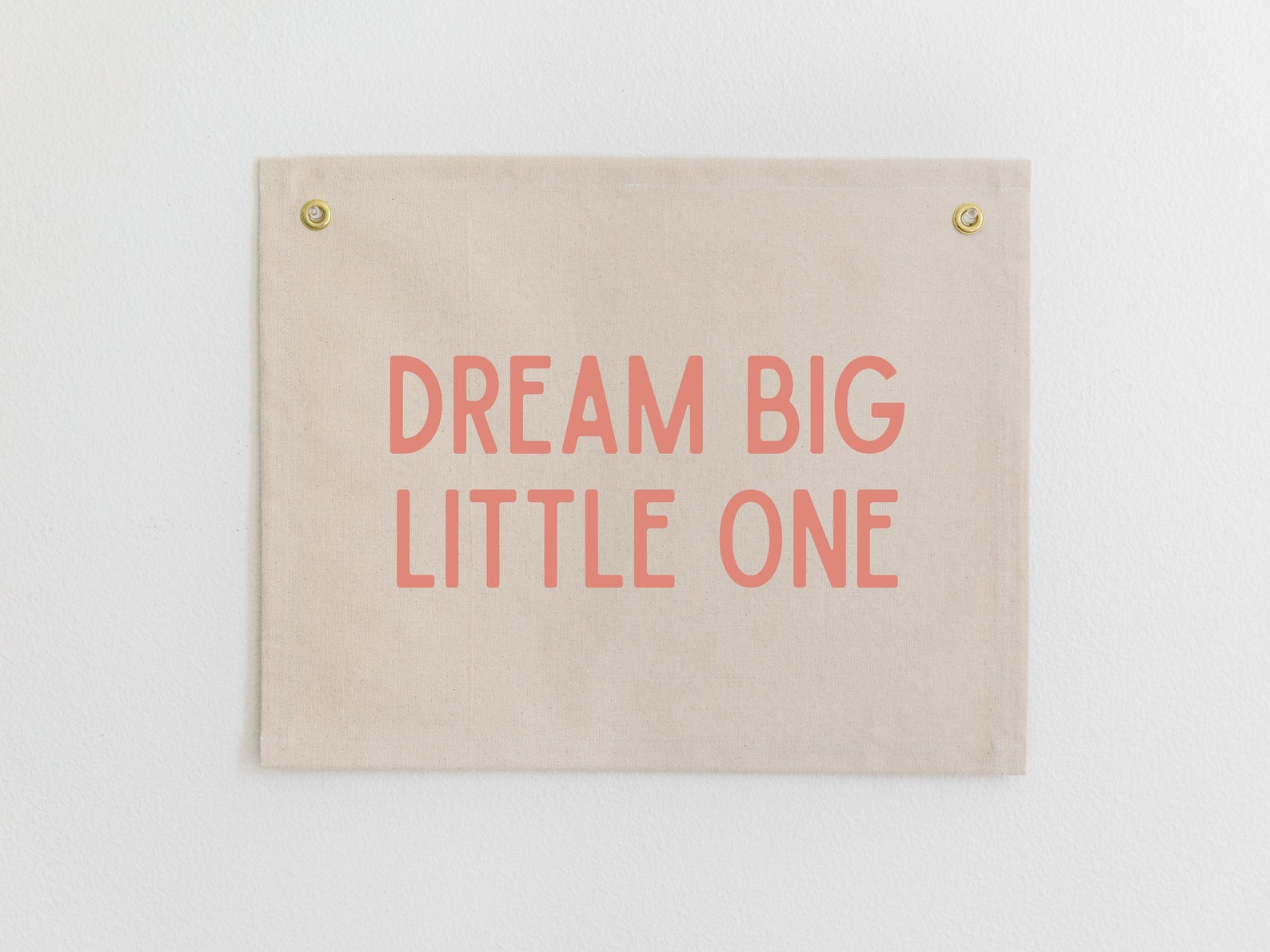 Dream Big Little One Canvas Banner Dream Big Nursery Decor - Etsy