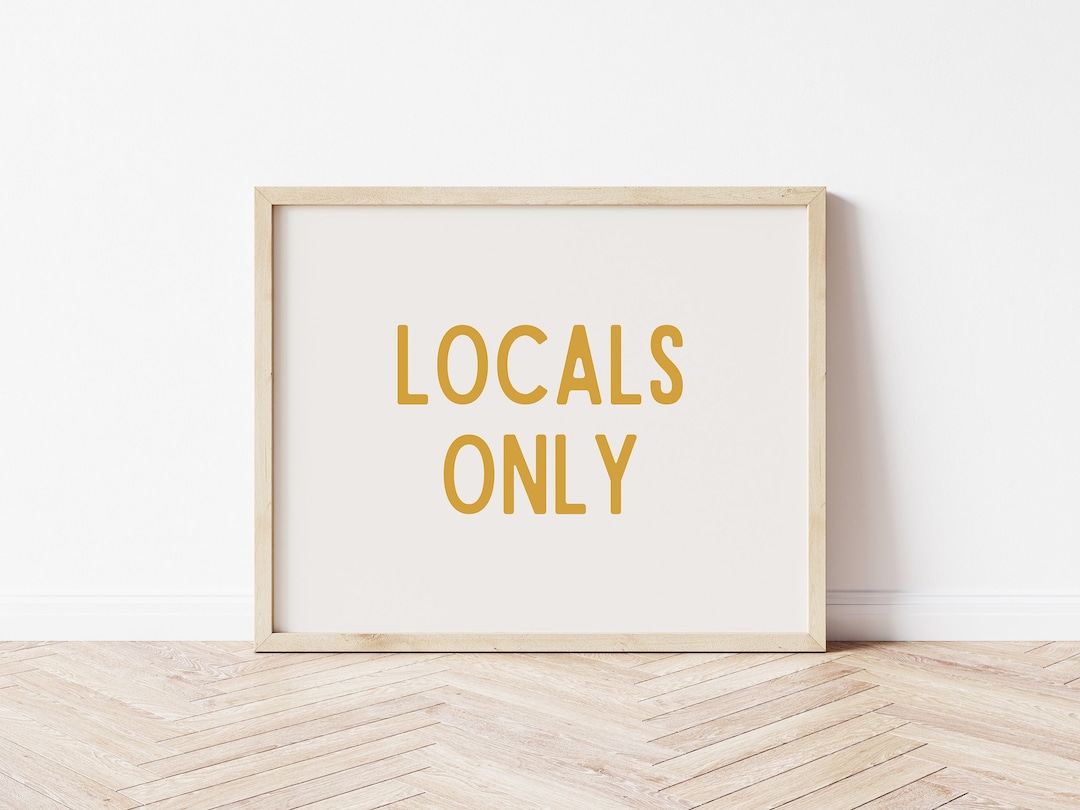 Locals Only Printable Wall Art, Neutral Surf Art, Surf Print for Boy ...