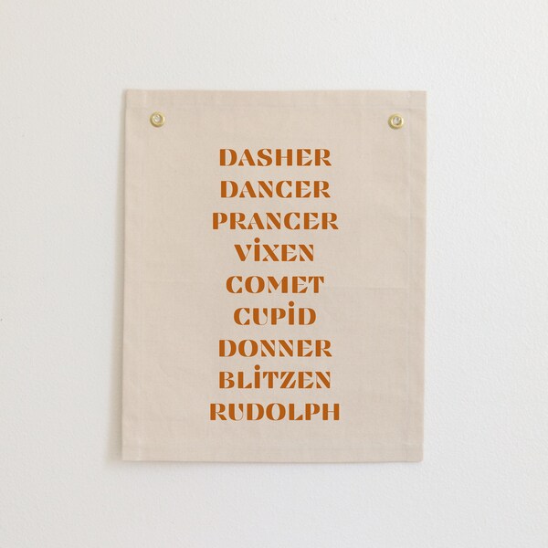 Reindeer Sign Banner - Etsy