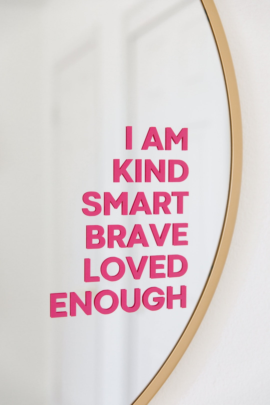 Mirror Decal, Affirmation Mirror Decal, Daily Affirmations ...