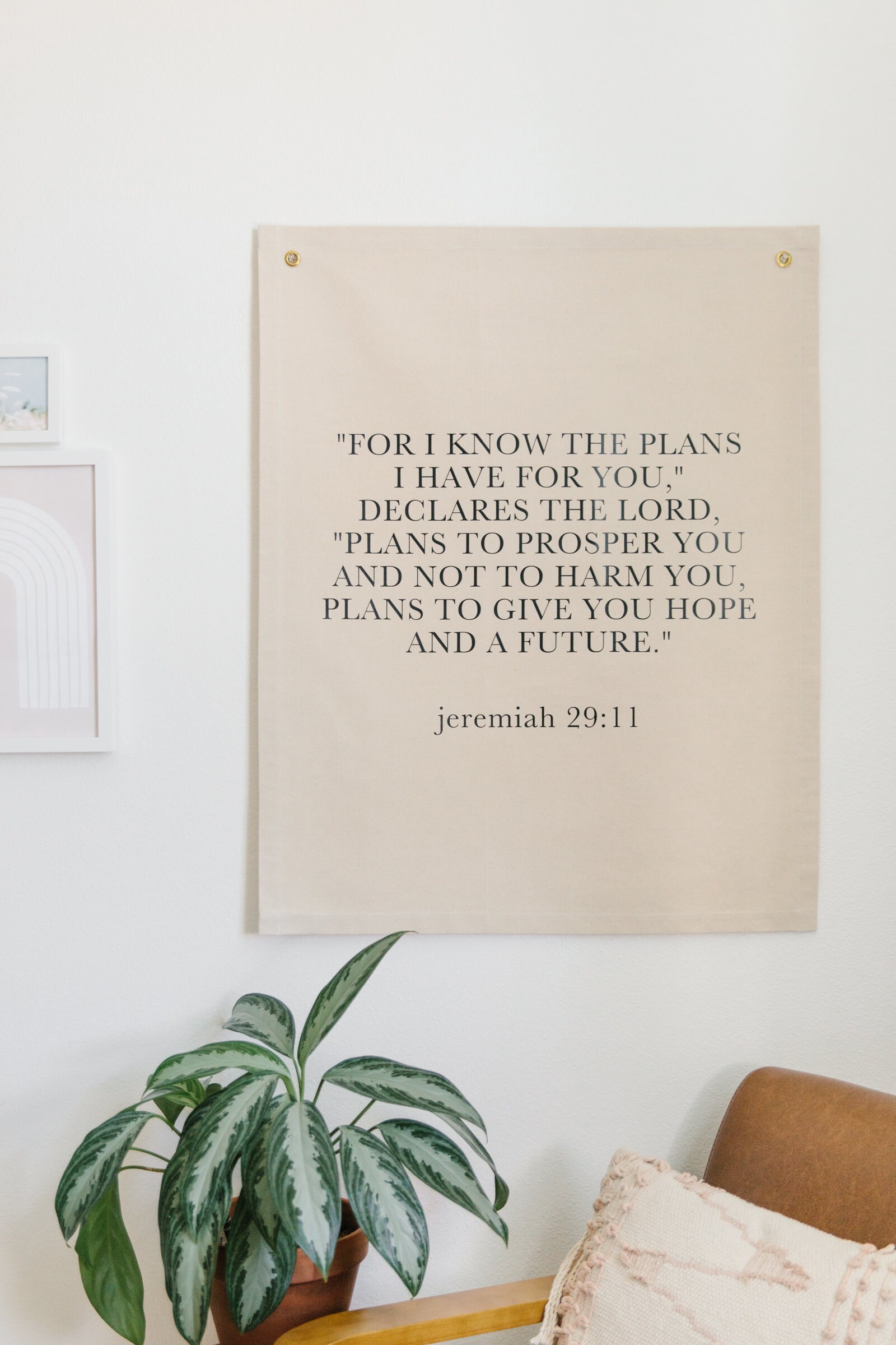 Custom Bible Verse Banner, Custom Christian Tapestry, Bible Verse ...