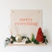 Merry Everything Canvas Banner, Holiday Wall Flag, Boho Christmas Wall ...