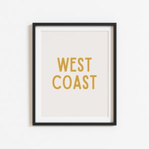 West Coast Printable Wall Art, Coastal Boy Room Decor, Neutral Nursery ...