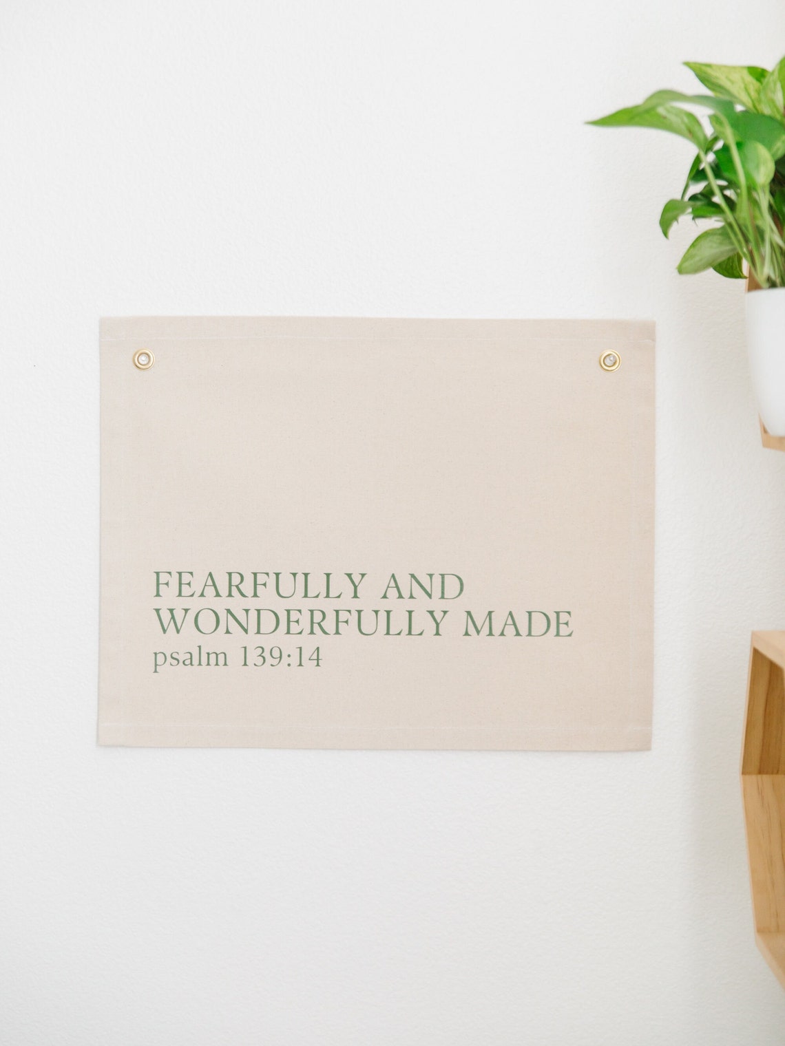 Fearfully and Wonderfully Made Banner, Psalm 139:14 Sign, Bible Verse ...