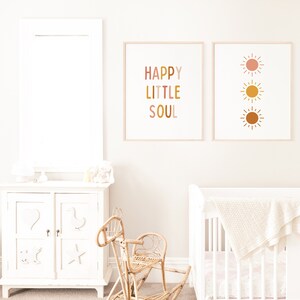 Happy Little Soul Printable Wall Art, Boho Nursery Prints, Boho Baby ...