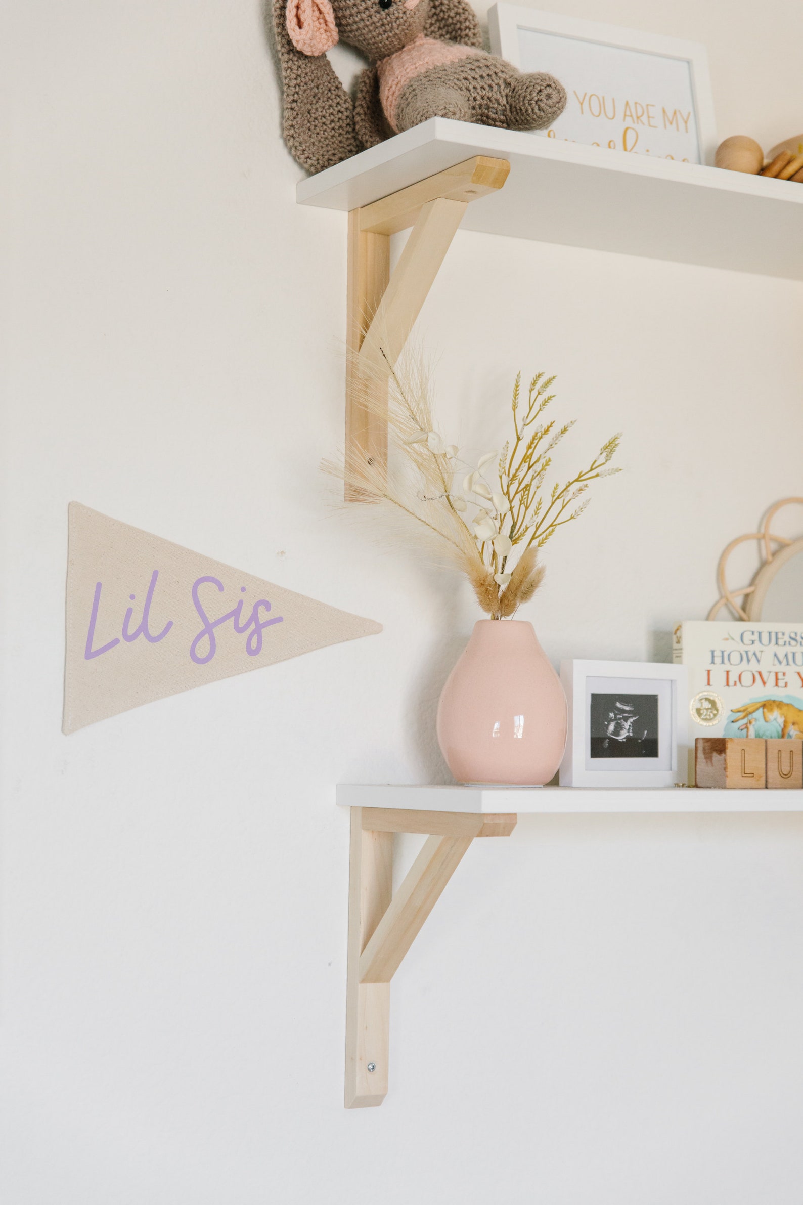 Sis Pennant Banner, Gender Reveal Sign, Big Sis Pregnancy Reveal, Big ...