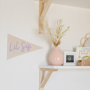 Sis Pennant Banner, Gender Reveal Sign, Big Sis Pregnancy Reveal, Big ...