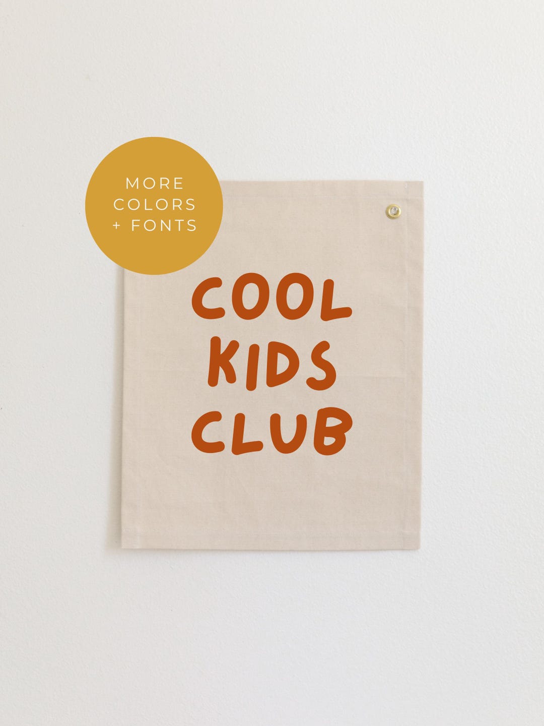 Cool Kids Club Banner, Cool Kids Playroom Canvas Banner, Playroom Wall ...