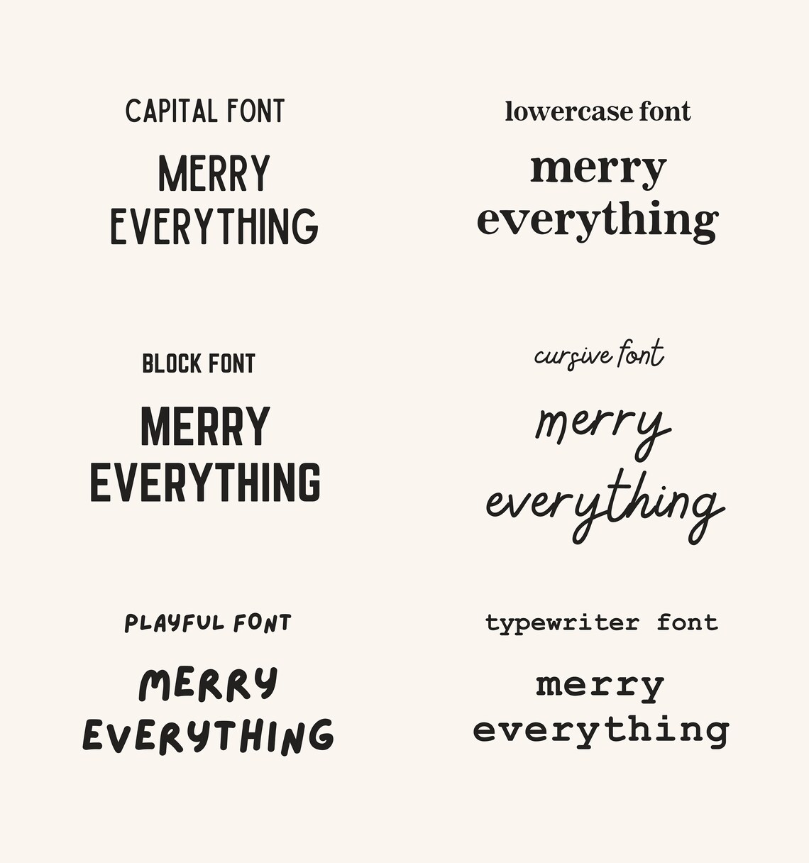 Merry Everything Canvas Banner, Holiday Wall Flag, Boho Christmas Wall ...