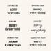 Merry Everything Canvas Banner, Holiday Wall Flag, Boho Christmas Wall ...