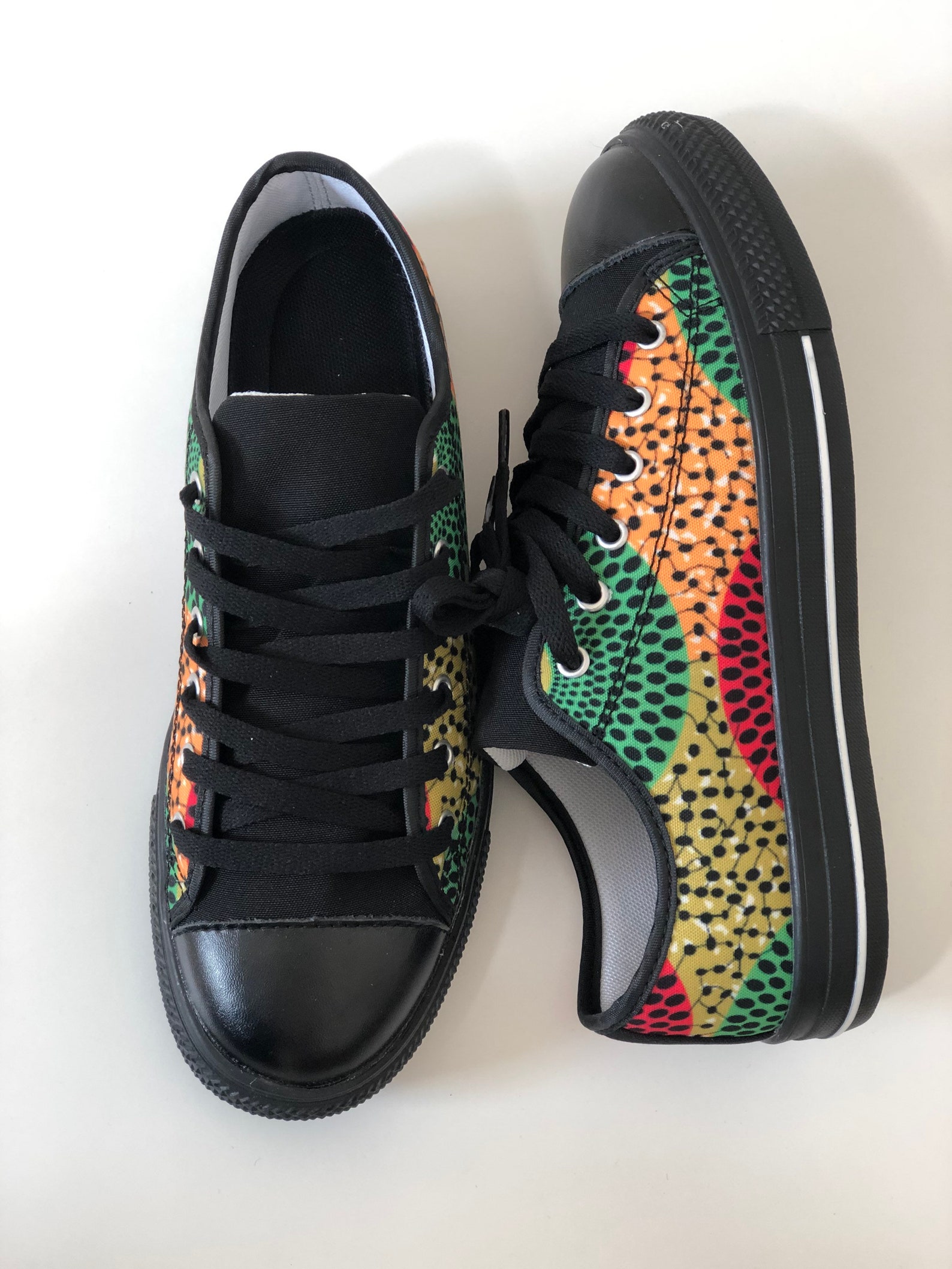 African Print Men/women Sneakers Ankara Print Men/women Sneakers ...