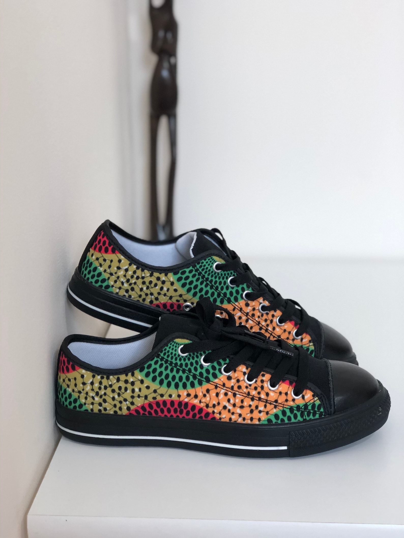 African Print Men/women Sneakers Ankara Print Men/women Sneakers ...