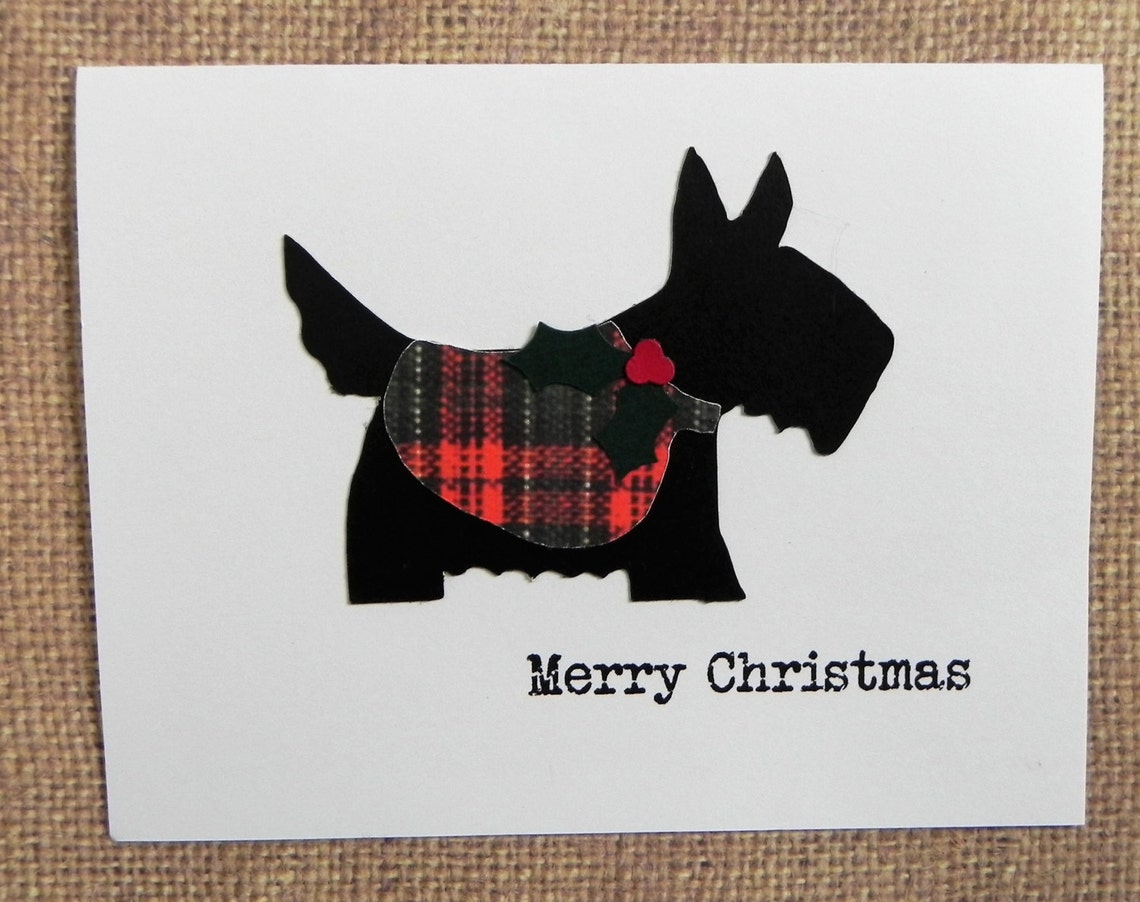 Scottie Christmas Cards, Christmas Cards Set, Holiday Card Set, Blank ...