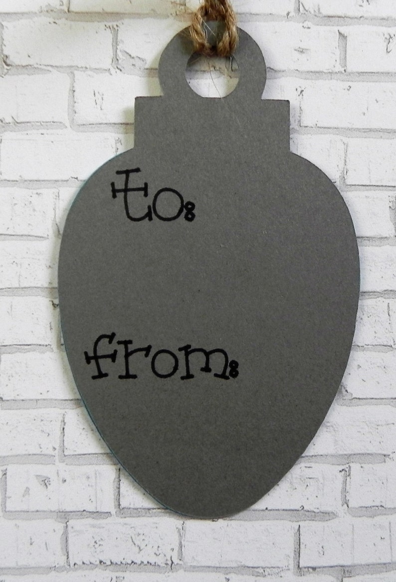 Christmas Bulb Gift Tags, Gift Tags, Christmas Tags - Etsy