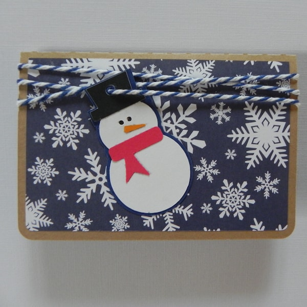 Snowman Card - Etsy