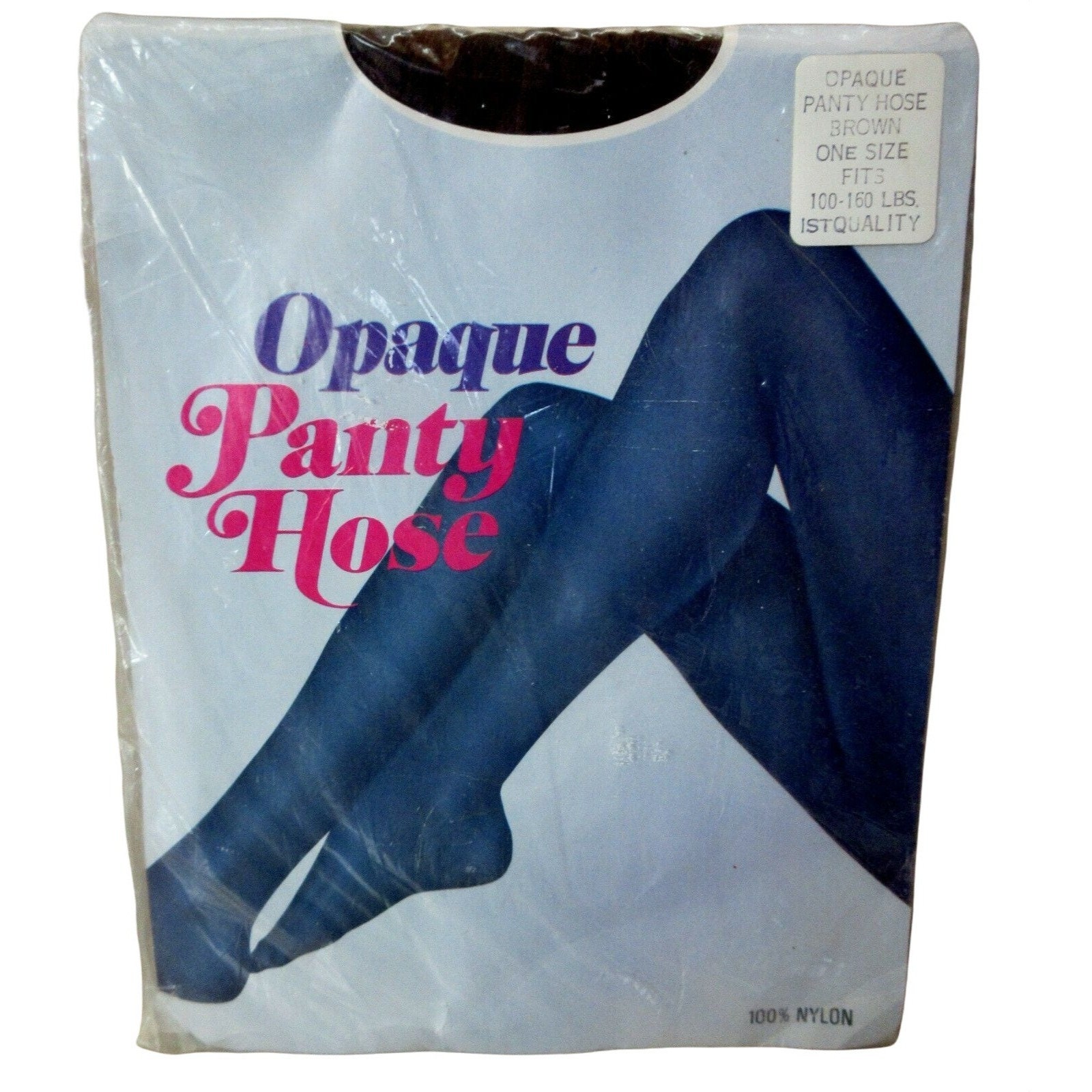 Vintage Pantyhose Nylon Stockings 4 Packages Navy Brown off White up to ...