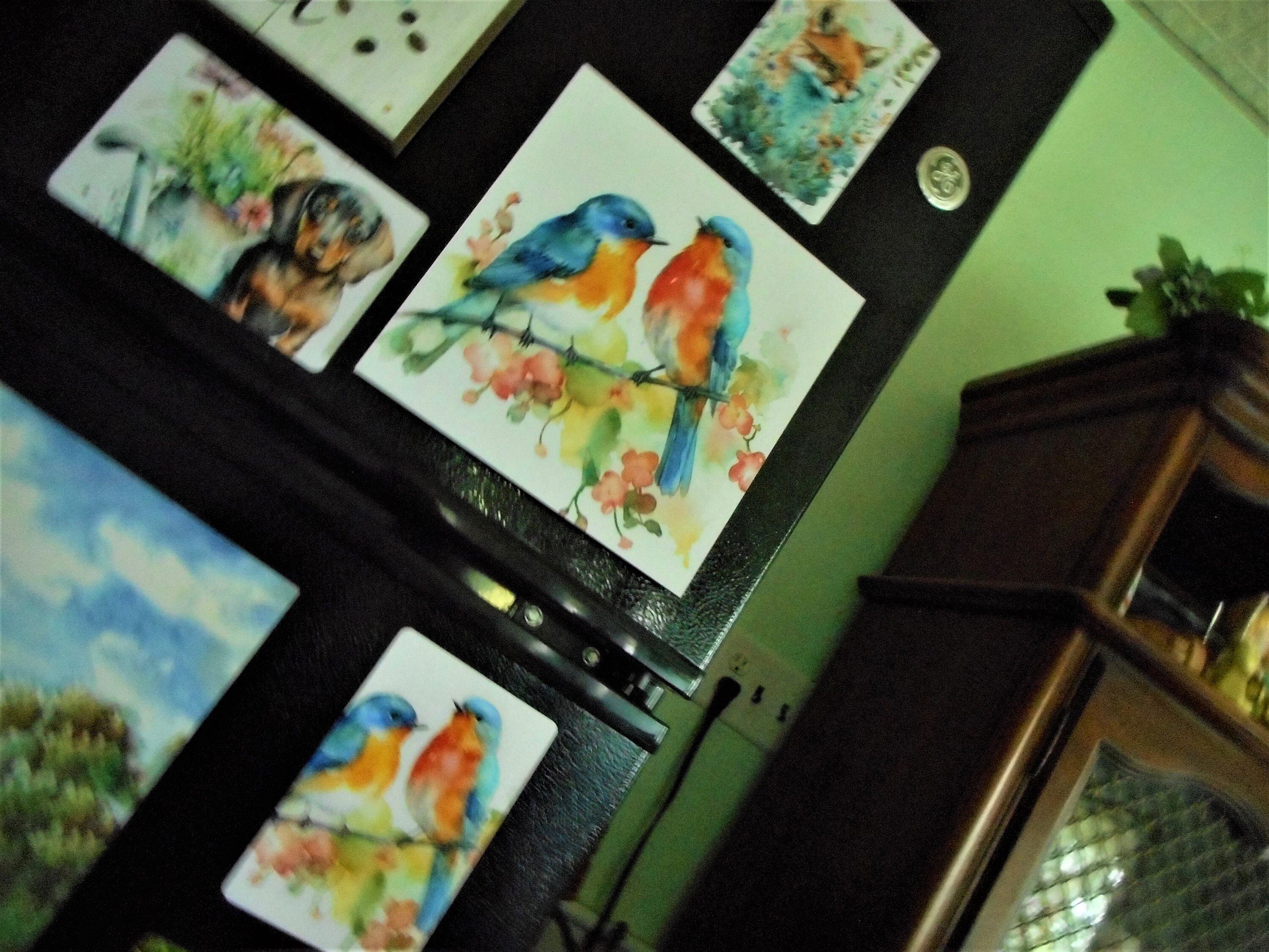 Jar of Pink Roses ... Photo Tile, 8 Inch, Pink Roses, Canning Jar ...