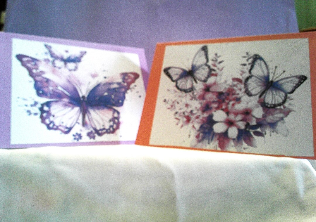 The Mod Butterfly Too ... Small Blank Notecards, All Occasion Cards ...