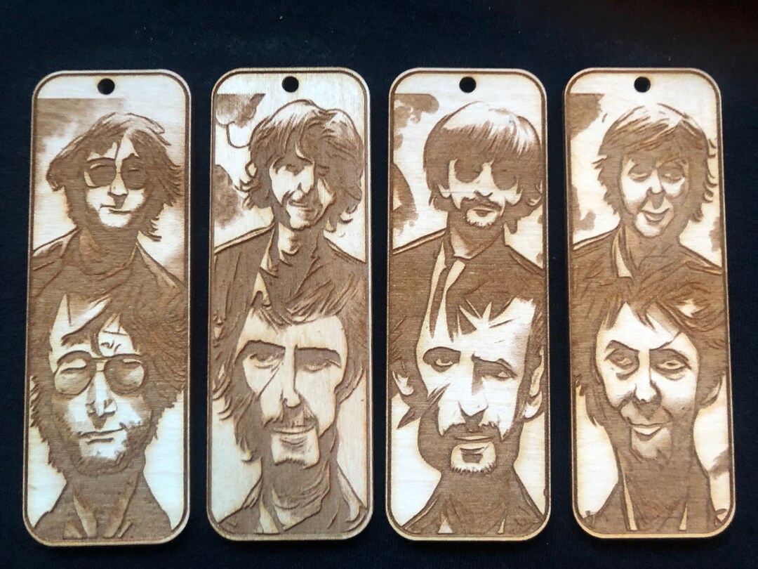 Beatles Bookmarks Psychedlic Personalized Wooden Custom Hand Crafted ...