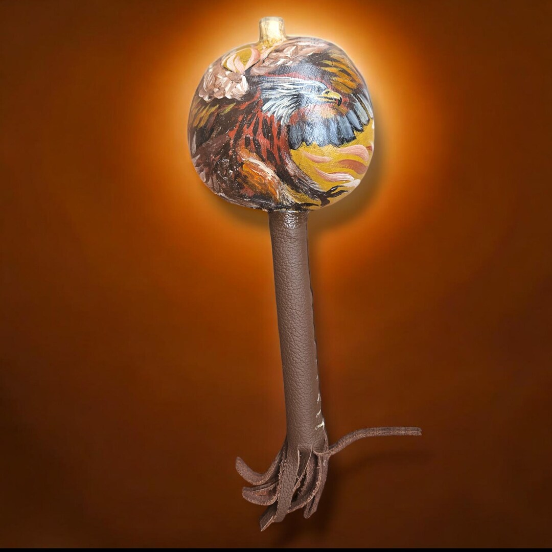 Hand Painted Aguila Eagle Sonaja Rattle - Etsy