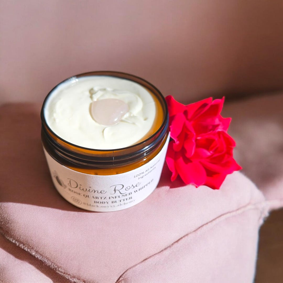 Divine Rose Quartz Whipped Body Butter - Etsy