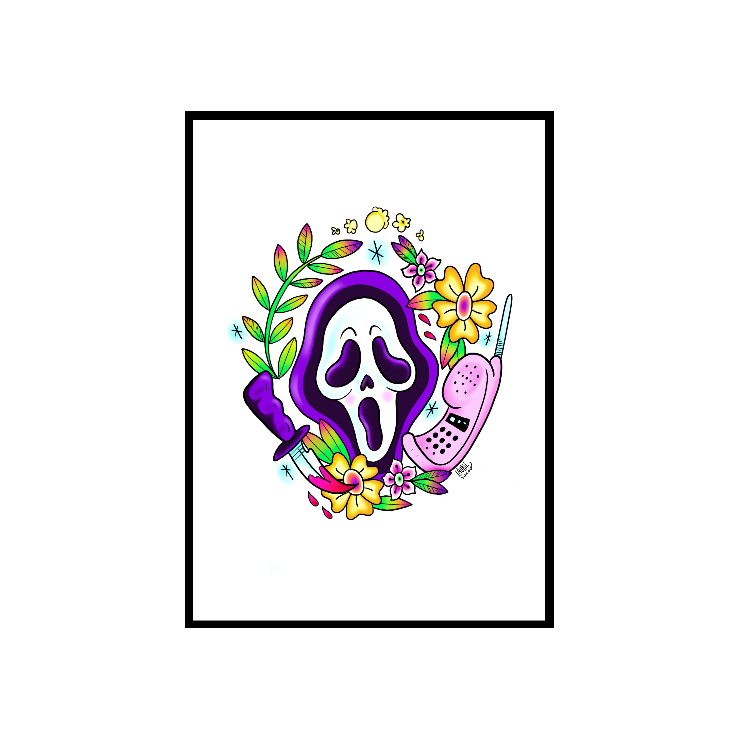 Scream Art Print Scream Art Drawing - Etsy UK