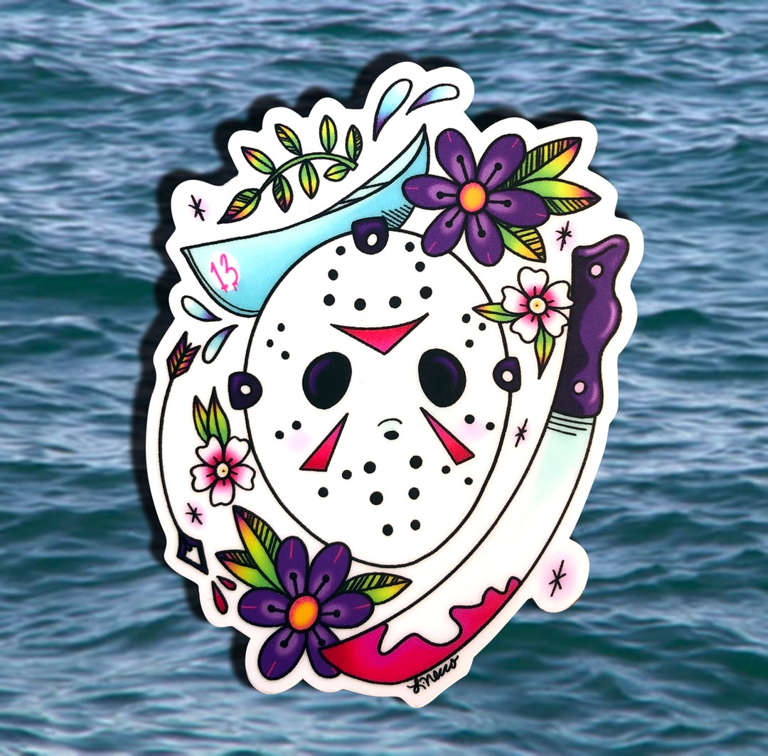 Friday the 13th Vinyl Sticker Friday the Thirteenth Gift Jason - Etsy