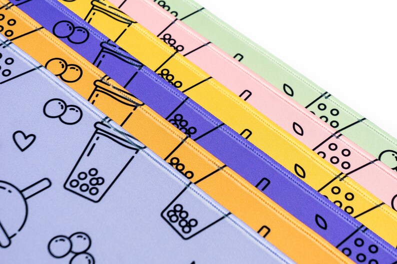 Boba Bubble Tea Gaming Mouse Pad, 35.5x15.8 Large Keyboard Desktop Desk ...