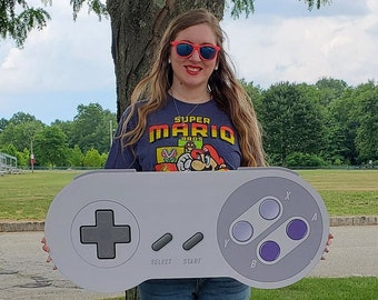 NES Style Controller Photo Prop Frame, Video Game Party Prop, Gamer ...