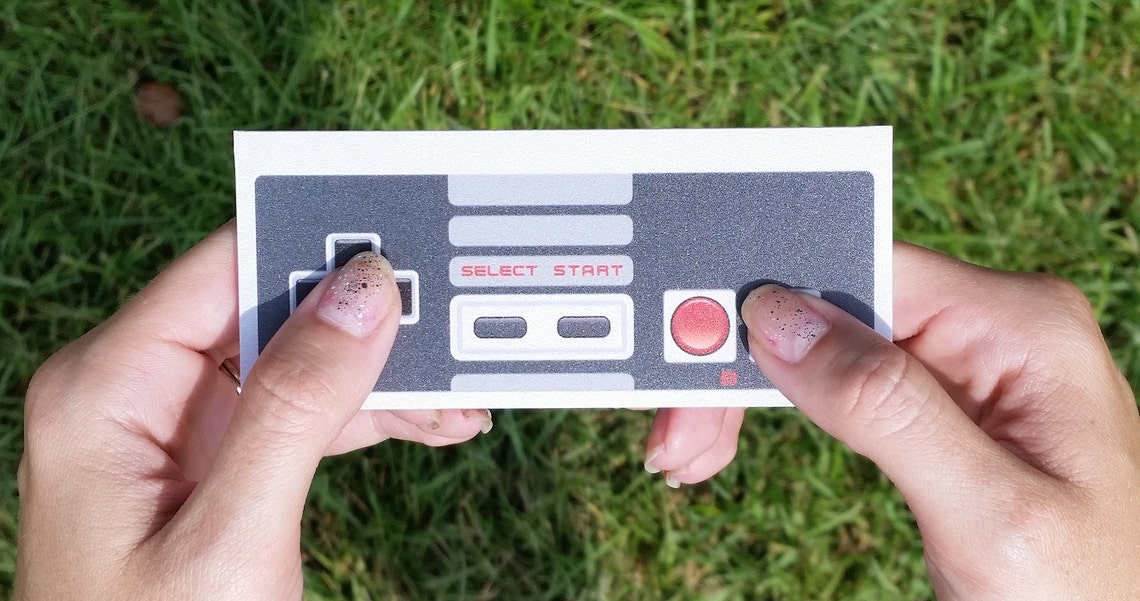 NES Style Controller Photo Prop Frame Video Game Party Prop - Etsy
