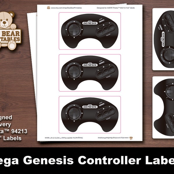 Sega Genesis Labels - Etsy