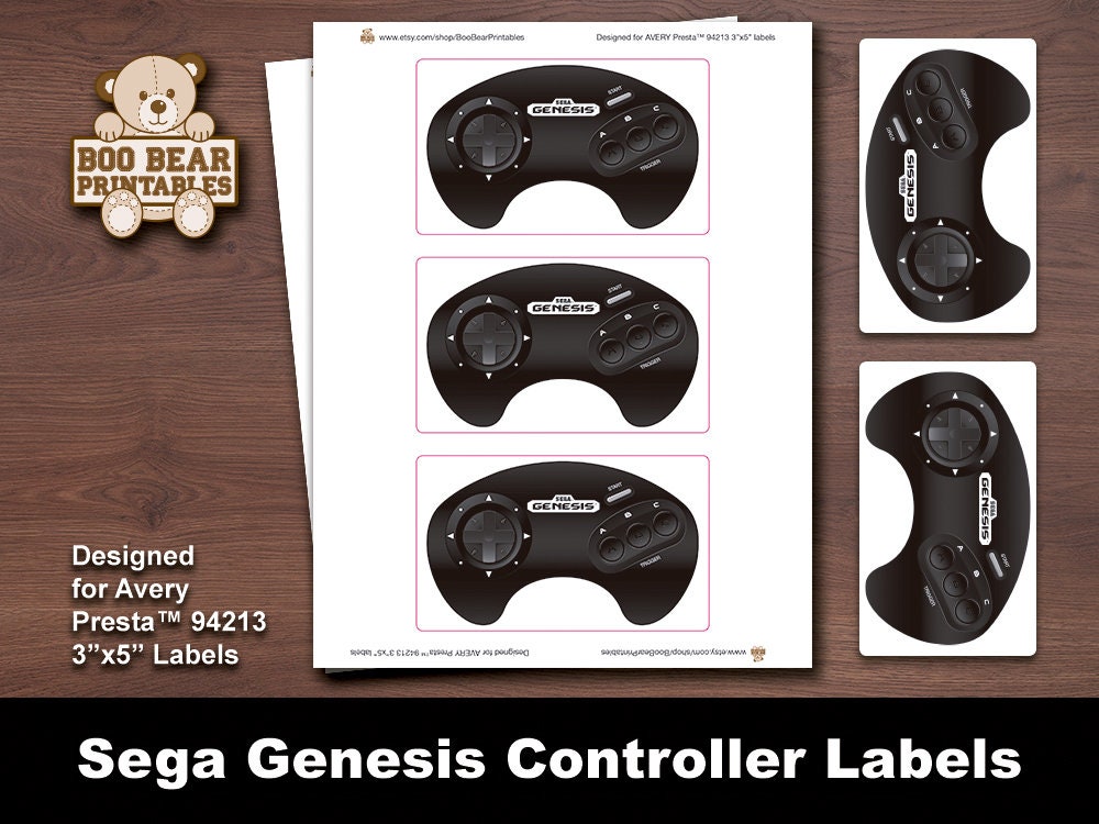 Sega Genesis Controller Stickers Sega Stickers Video Game - Etsy
