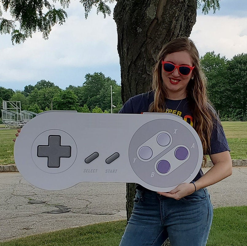 SNES Style Controller Photo Prop, Video Game Party Prop, Gamer Poster ...