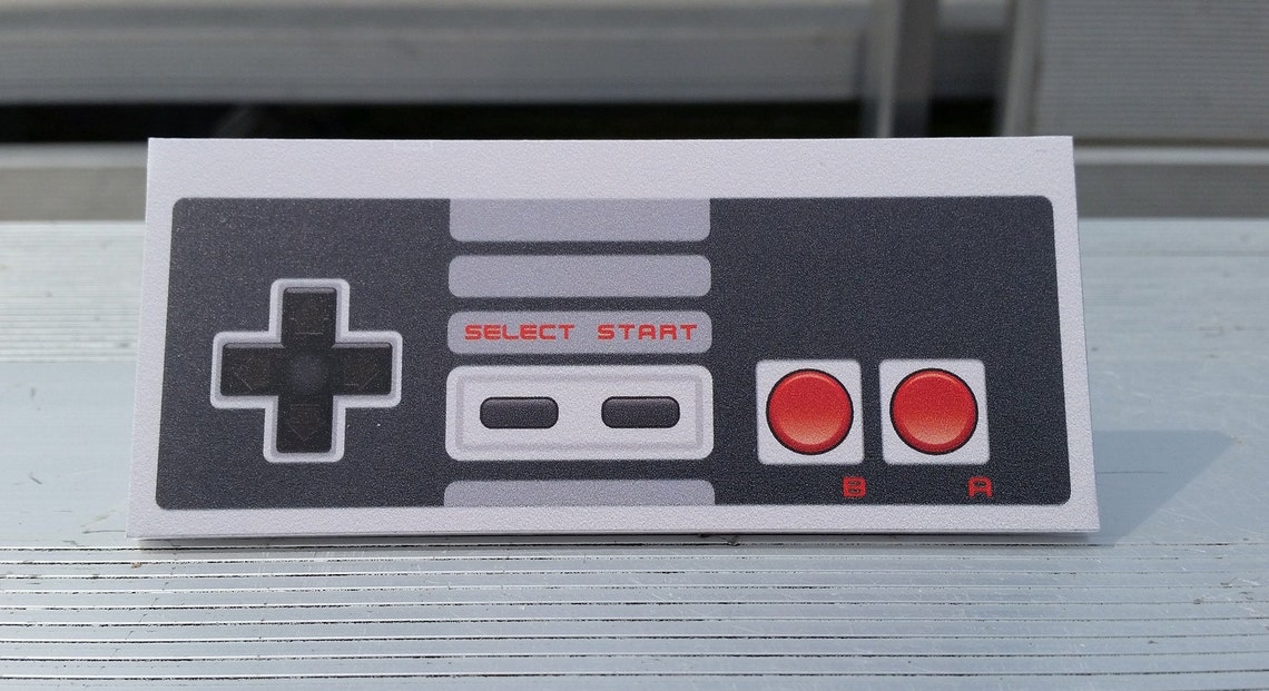 NES Style Controller Photo Prop Frame Video Game Party Prop - Etsy