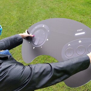 Genesis Style Controller Photo Prop Frame, Video Game Party Prop, Gamer ...