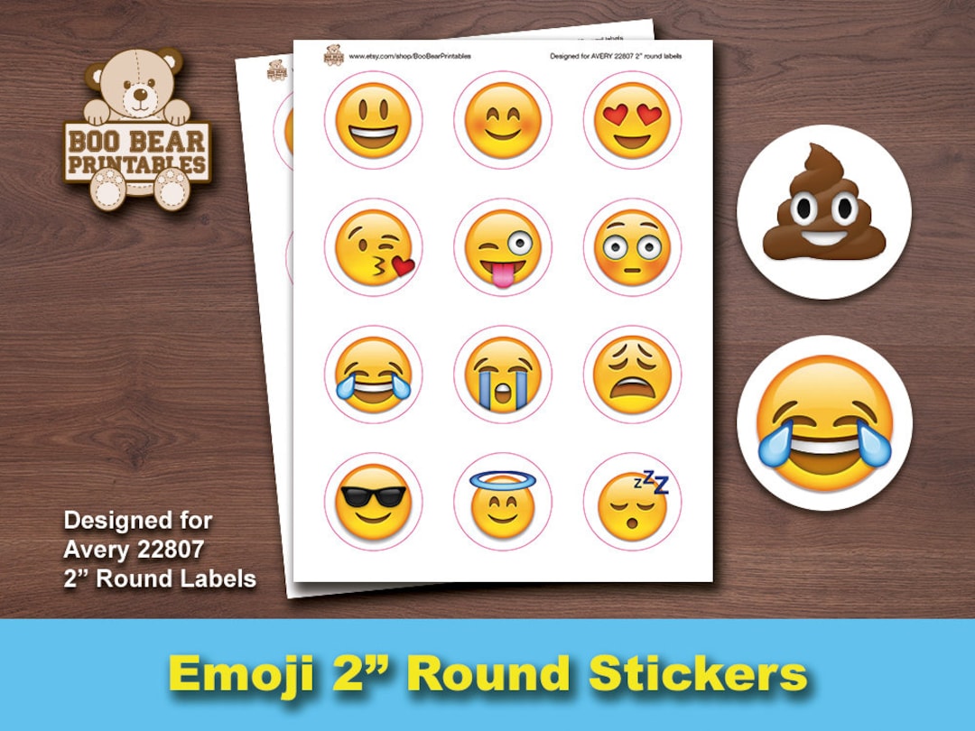 Emoji Labels, Emoticons, Printable, DIY, Social Media Labels, Face ...